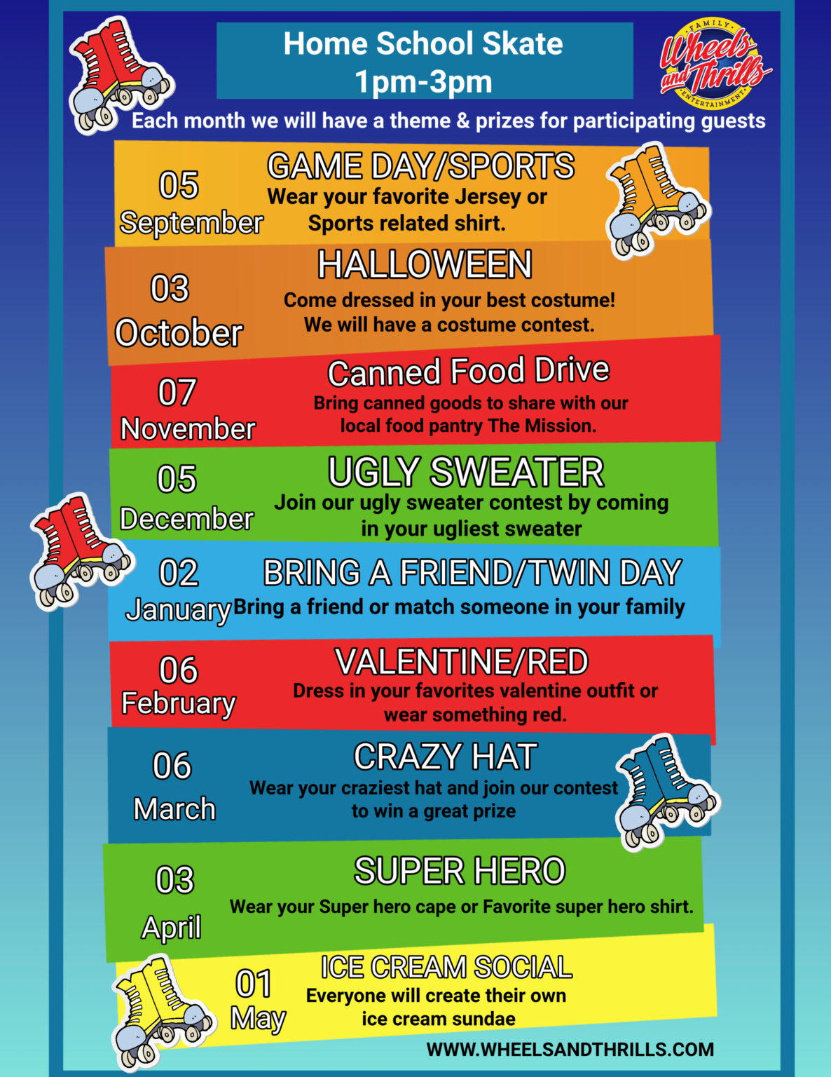 Calendar - Wheels and Thrills